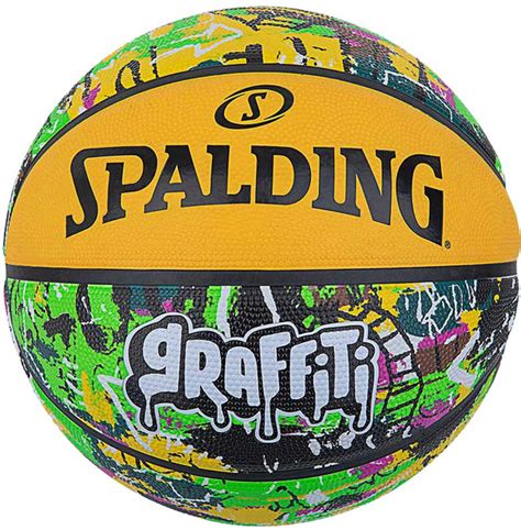 Мяч баскетбольный Spalding Graffitti (84374Z) Уни 7 Желтый, Мультиколор ...