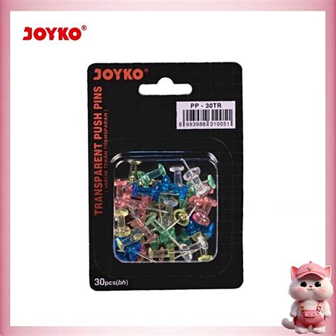 Jual Paku Tekan Push Pin Joyko Transparant PP 30TR Shopee Indonesia