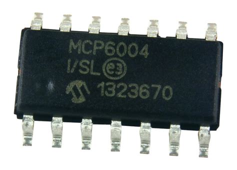 MCP I SL Microchip Operational Amplifier Quad Channels