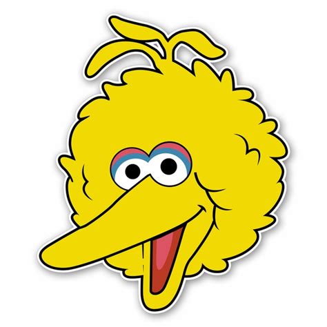 Sesame Street Big Bird Face Template