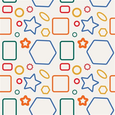 Premium Vector Modern Geometric Style Seamless Pattern Design