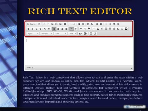 ppt javascript rich text edit control sub systems powerpoint