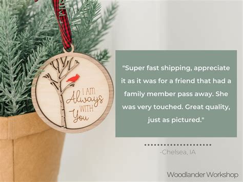 Cardinal Memorial Christmas Ornament Personalized Sympathy Etsy