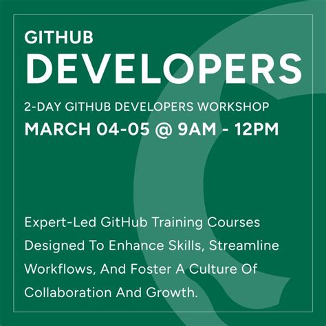 Github Training Events February March Infomagnus