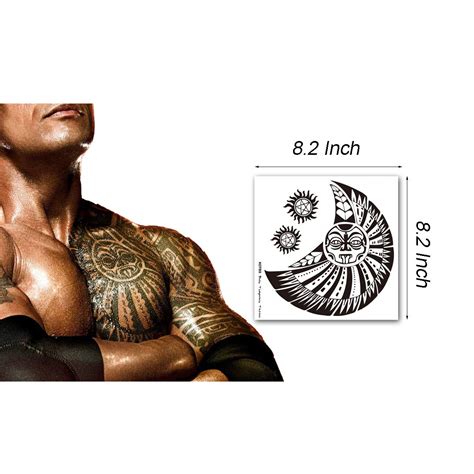 Kotbs 6 Sheets Extra Large Totem Temporary Tattoo Stickers Waterproof