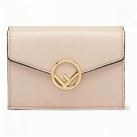 芬迪 Fendi Micro Trifold系列 粉红色皮质皮夹 8m0395 A0k Kf136t 小迈步海淘品牌官网