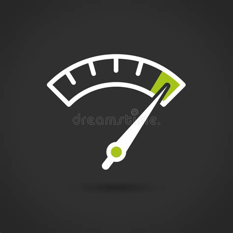 Colorful Info Graphic Gauge Element Vector Flat Illustration Stock Vector Illustration Of