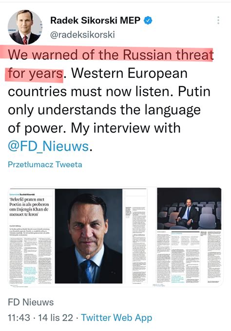 Samuel Pereira on Twitter Człowiek który jako szef MSZ każdego