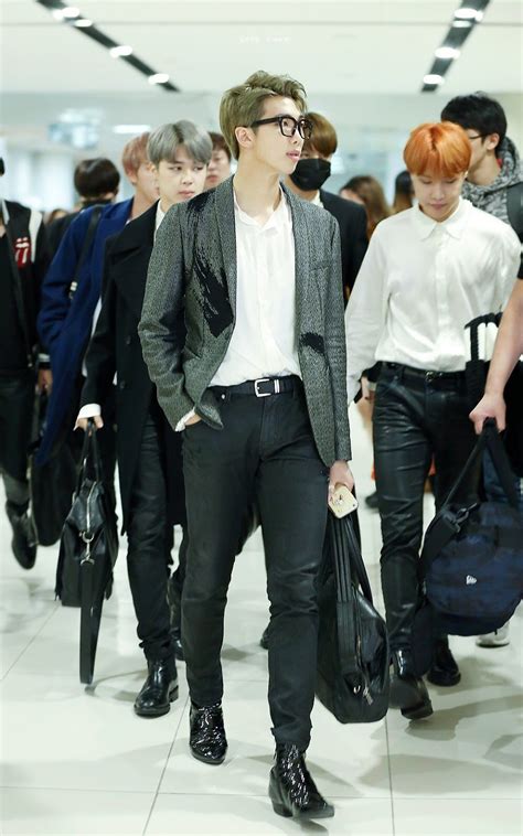 10 Times Btss Rm Proved He Was A Fashionista At The Airport Koreaboo