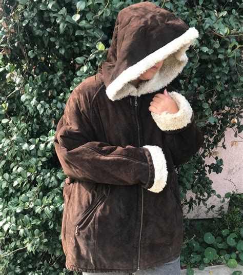 Xl Sherpa Suede Jacket Gem