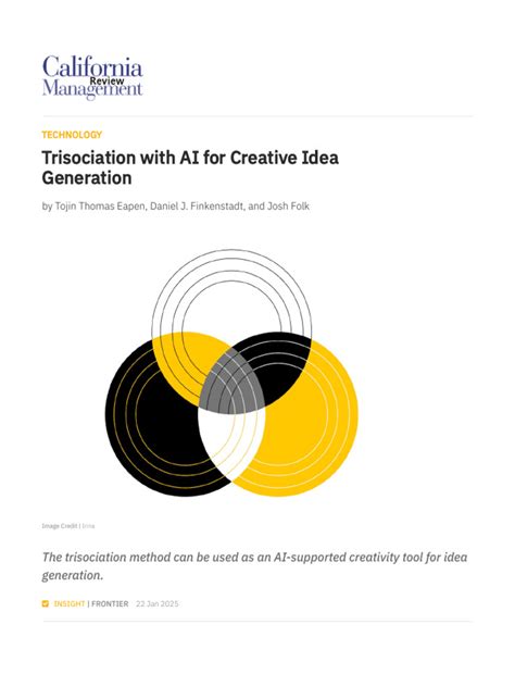 trisociation with ai for creative idea generation cmr insights pdf