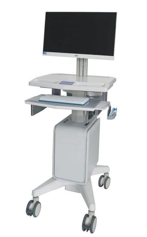 Hospital Machine Computer Medication Medical Trolley Cart With Wheels