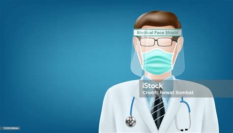 醫生穿制服和面罩面罩對抗大流行性協和病毒或冠狀病毒向量插圖設計向量圖形及更多2019冠狀病毒病圖片 2019冠狀病毒病 人 人的臉部