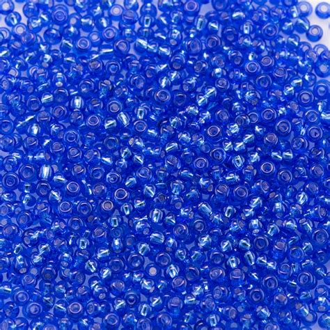 Preciosa Czech Glass Seed Bead 150 Light Blue Silver Lined • Boundless