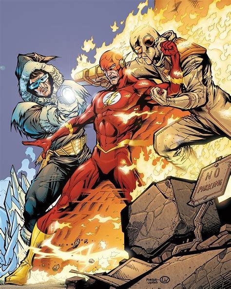 Flash Vs Captain Cold And Heat Wave Flash Dc Comics Flash Comics Dc