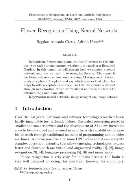 pdf flower recognition using neural networks