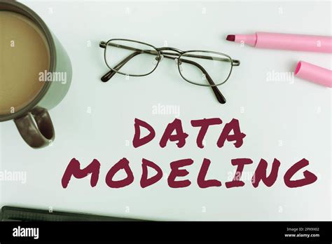 Hand Writing Sign Data Modeling Business Idea Process Of Transferring