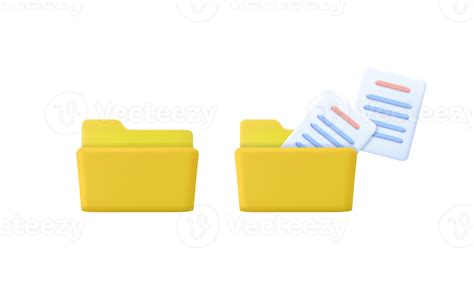 Yellow Computer Folder 38941151 Png