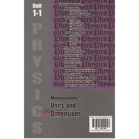Al Physics Measurements Units And Dimensions Unit 1 Part 1 New
