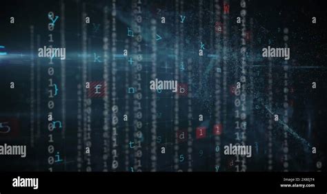 Image Of Multiple Icon In Circles Binary Codes Padlock Texts