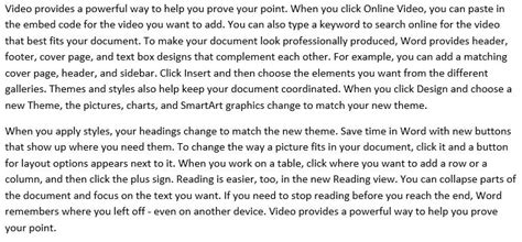 Word Create And Insert Placeholder Text