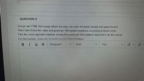 Solved Design An HTML Form Page Where The User Can Enter The Chegg