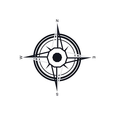 Compass Logo Template Vector Icon Illustration Design 7562762 Vector