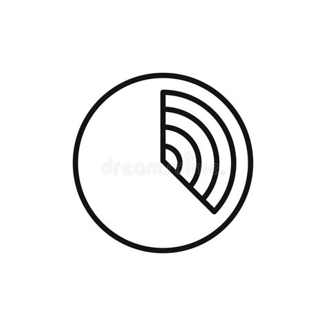 Symbole Dicône Radar Sur Fond Blanc Illustration De Vecteur