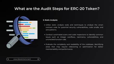 What Are The Audit Steps For Erc 20 Token Ppt