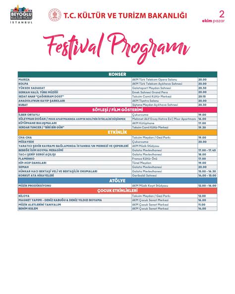 Tc İstanbul Valiliği Beyoğlu Kültür Yolu Festivali