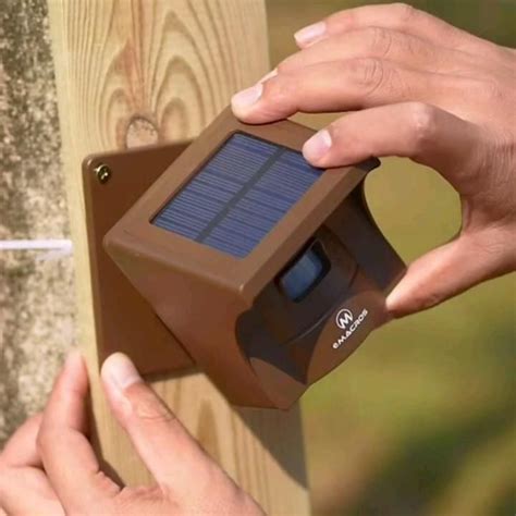 Emacros 12 Mile Long Range Solar Wireless Driveway Alarm Outdoor