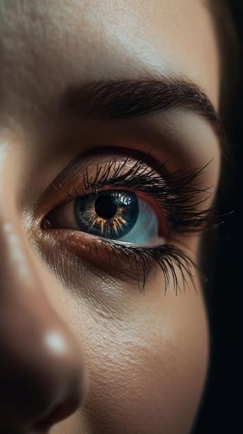 Premium Photo Lashes Master Make Lashe Closeup Lash Ai Generated
