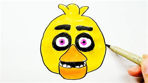 How To Draw Chica Five Nights At Freddys How To Draw Fnaf Characters Bilarasa