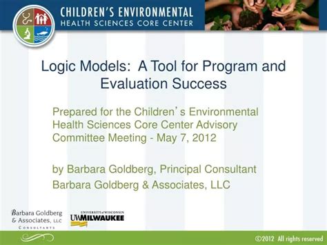 PPT Logic Models A Tool For Program And Evaluation Success PowerPoint Presentation ID 4621252