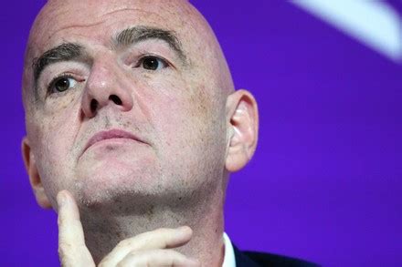 Fifa President Gianni Infantino Speaks During Editorial Stock Photo