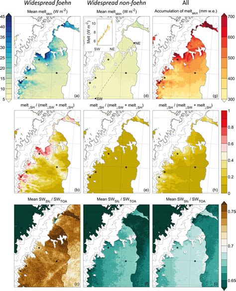 Model Composite Spatial Plots During Ac Widespread Foehn Which Download Scientific Diagram