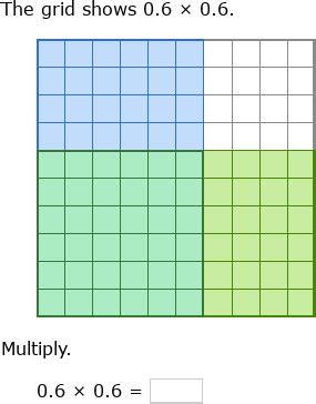 IXL Multiply Decimals Using Grids Th Grade Math