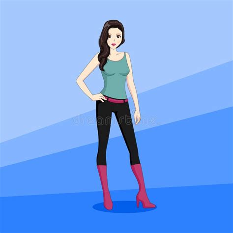 Girl Stock Illustration Illustration Of Pants Cute 74926032