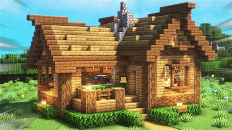 Simple Wooden House For Survival Rminecraft🕝 Descubra A Emoção Do