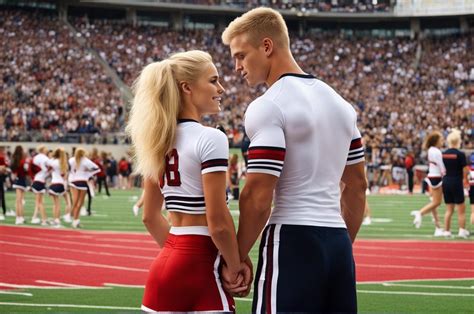 Jock Holding Hands With His Cheerleader Girlfriend By Riftmann1 On