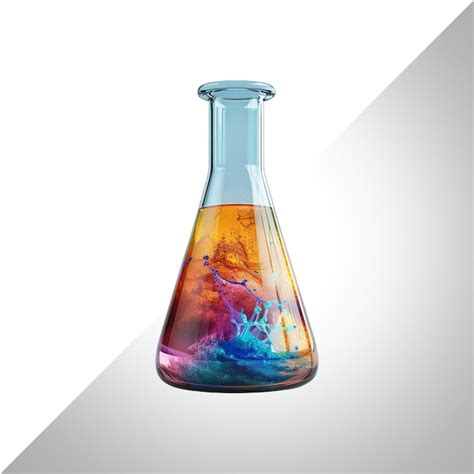 Reacciones Químicas En El Laboratorio Pico De Vidrio Aislado Sobre