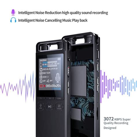 Digital Voice Recorder With 1 77 Inch Tft 262k Color Big Size Lcd