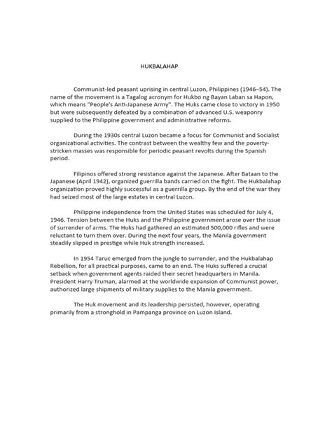 Hukbalahap Pdf