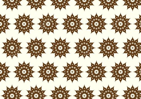 Background Bunga Klasik Coklat Dan Bentuk Mekar Modern Pada Latar