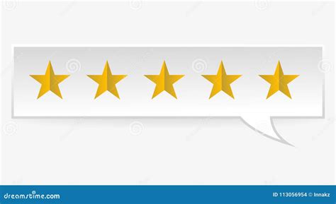 Rating Rank Stars Symbols Stock Vector Illustration Of Choice 113056954