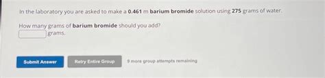 Solved In The Laboratory You Are Asked To Make A 0461 M