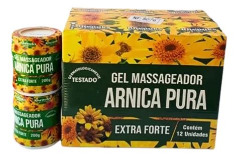 Kit Caixa Atacado C 12 Gel Arnica Pura Extra Forte Rhenuks MercadoLivre