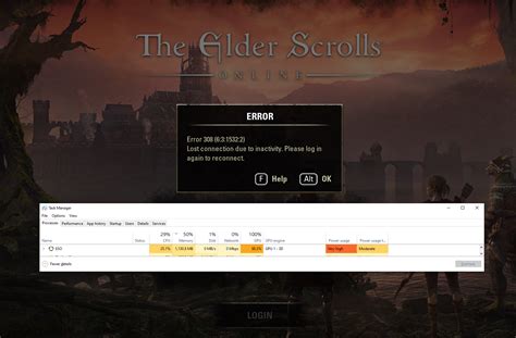 Eso Idle Gpucpu Usage — Elder Scrolls Online