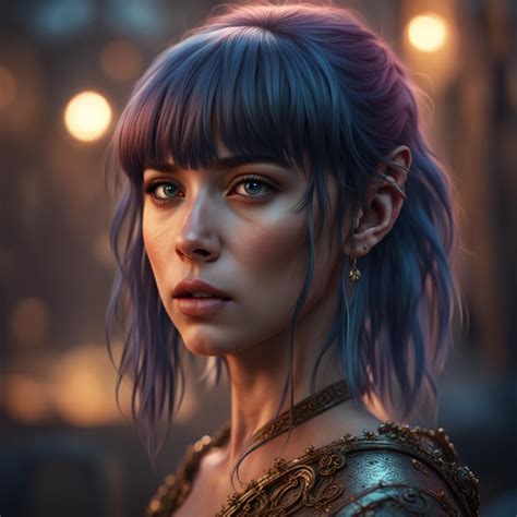 Girl With Bangs Ai Generated Artwork Nightcafe Creator