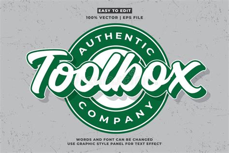 Vintage Text Effect Template With D Style Editable Font Effect Retro Text Effect Vector Stock